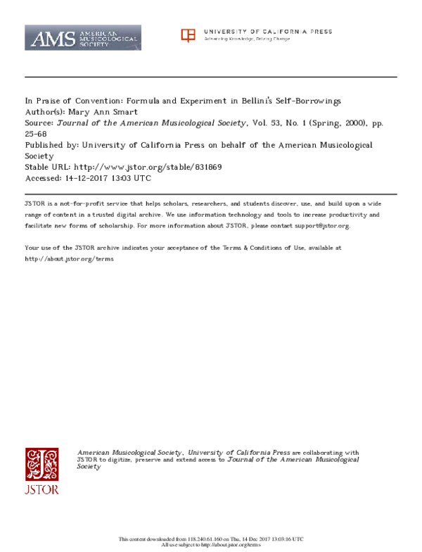 (PDF) In praise of convention Mary Ann Smart