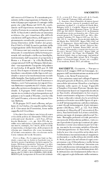 (PDF) Sacchetti Giuseppe (1845-1906), in: Dizionario Biografico degli ...