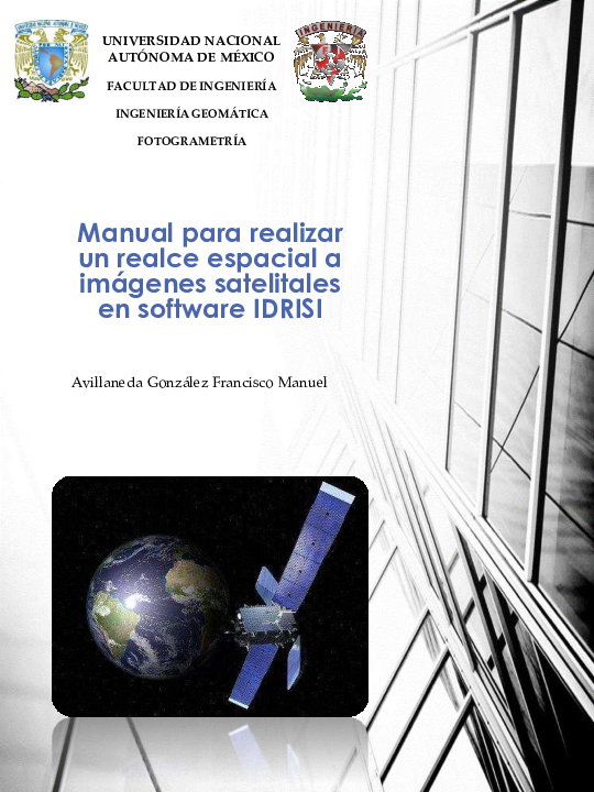 (PDF) Manual para realizar un realce espacial a imágenes satelitales en ...