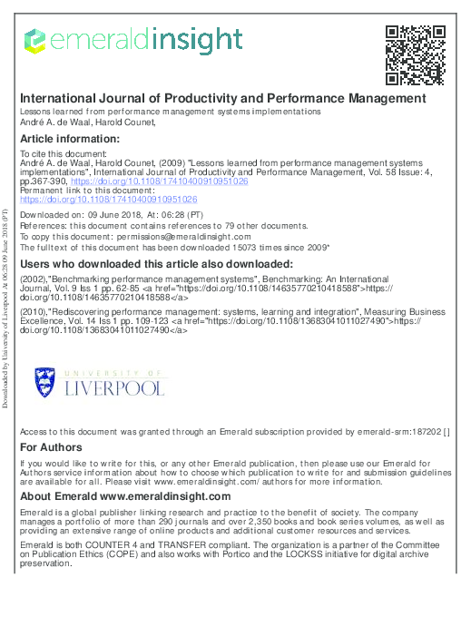 (PDF) International Journal of Productivity and Performance Management ...
