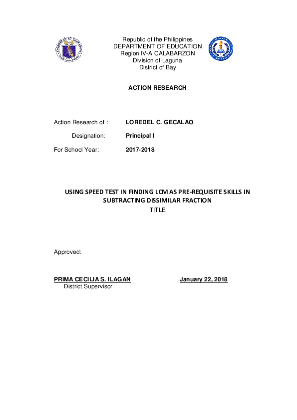 (PDF) Republic of the Philippines DEPARTMENT OF EDUCATION Region IV-A CALABARZON Division of ...