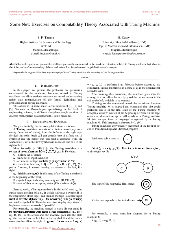 Pdf International Journal On Recent And Innovation Trends In Computing And Communication Some