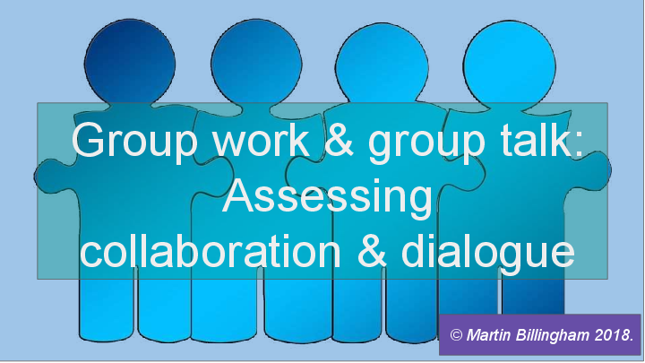 (PDF) Group work & group talk_assessing collaboration and dialogue