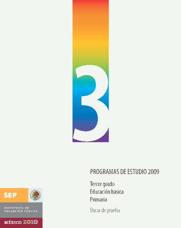 (PDF) Programas De Estudios 2009 - 3°