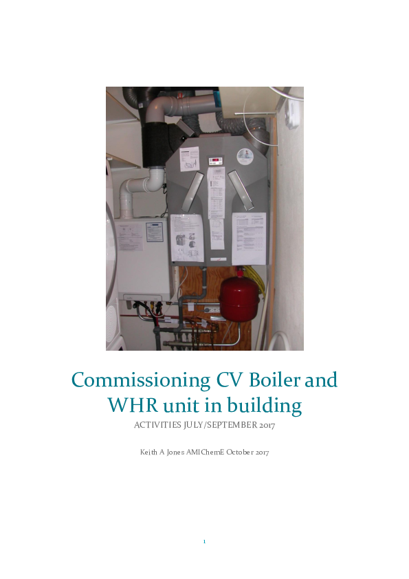 (DOC) Commissioning CV Boiler and WHR unit in building