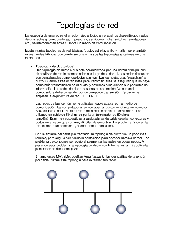 (PDF) Topologías de red