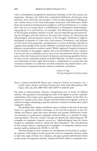 (PDF) BBR Review of Adams and Ehorn Composite Citations in Antiquity ...