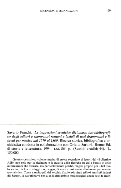 (PDF) Saverio Franchi, Le impressioni sceniche [Book review]