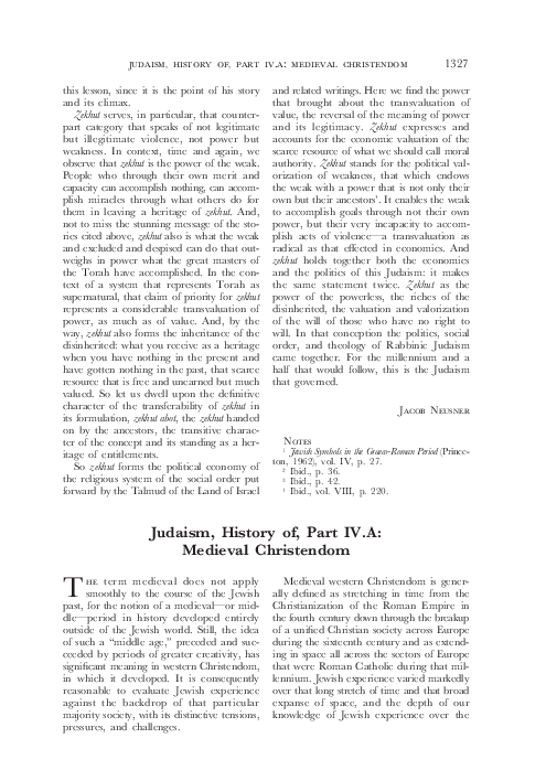 (PDF) Robert Chazan, “The History of Judaism: Medieval Christendom,” in ...