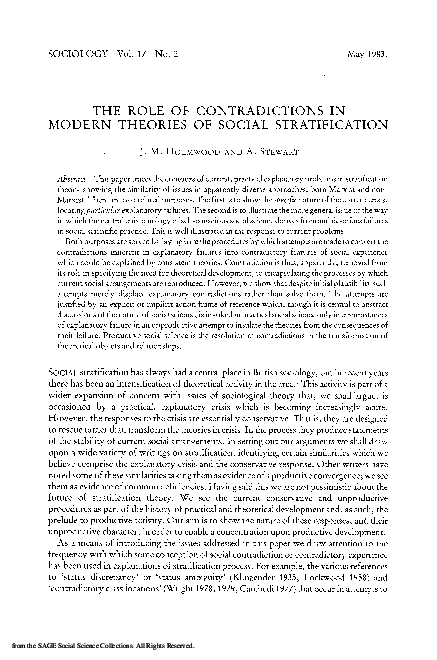 (PDF) The Role of Contradictions in Modern Theories of Social ...