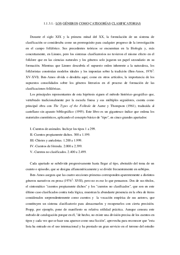 (PDF) Los tipos de la escuela finesa. De Aarne y Thompson a Lauri Honko