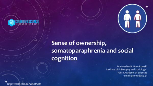 (PDF) Sense of ownership, somatoparaphrenia and social cognition