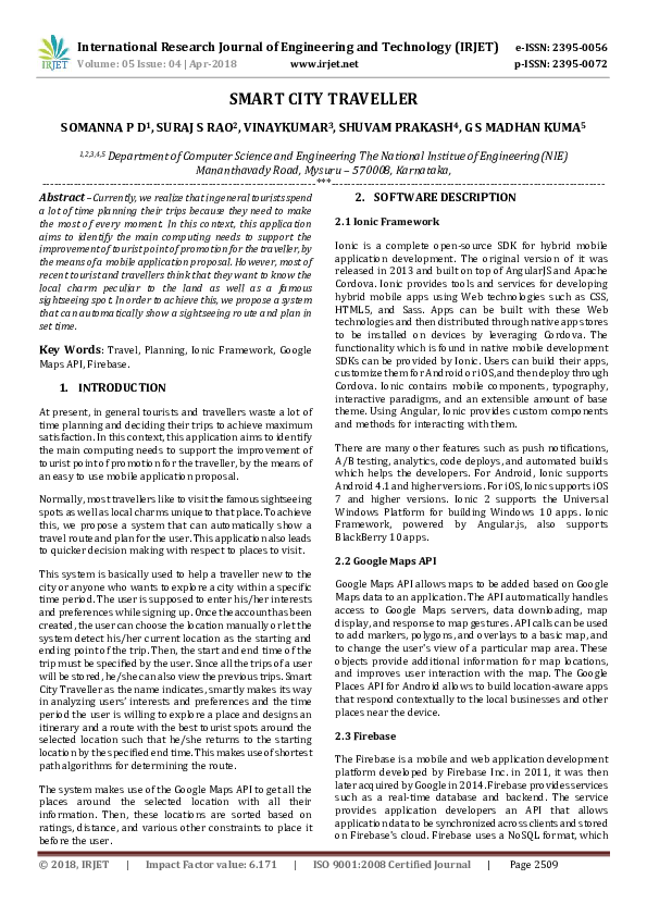 (PDF) SMART CITY TRAVELLER