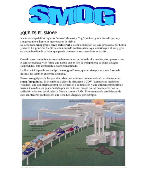 (PDF) QUÉ ES EL SMOG