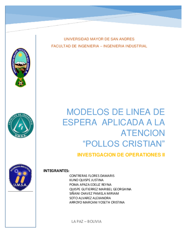 (DOC) FACULTAD DE INGENIERIA – INGENIERIA INDUSTRIAL MODELOS DE LINEA ...