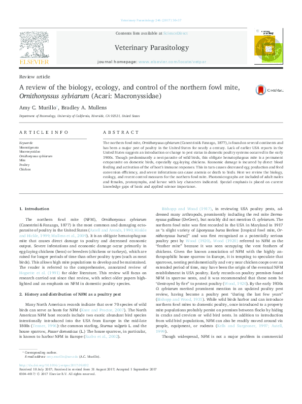 (PDF) A review of the biology, ecology, and control of the northern ...
