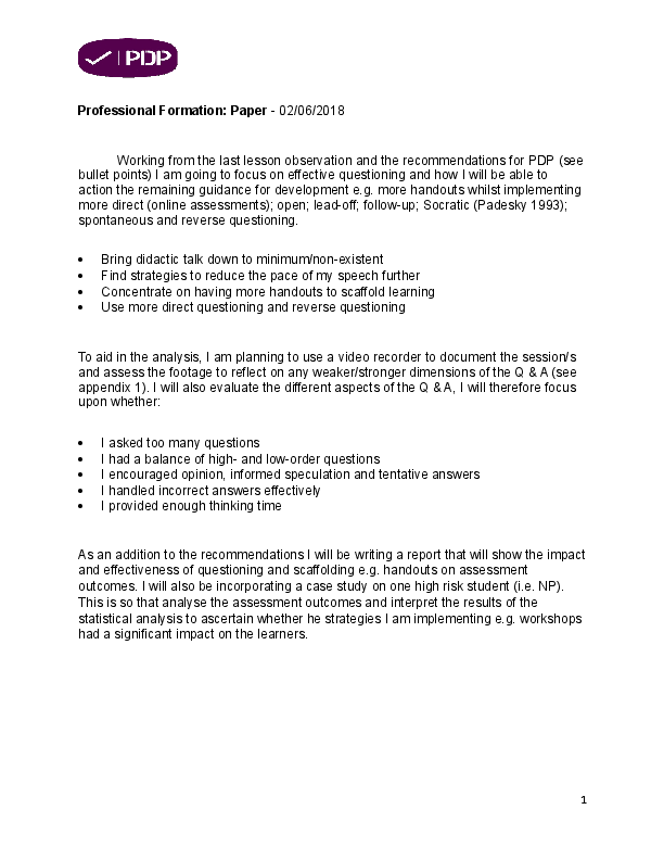 (DOC) Professional Formation Paper