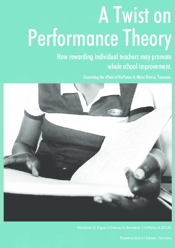 (PDF) A Twist on Performance Theory