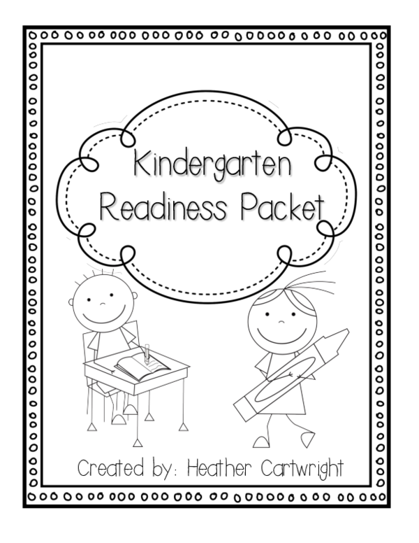 (PDF) Kindergarten Readiness Packet Skillsto Practicefor Kindergarten