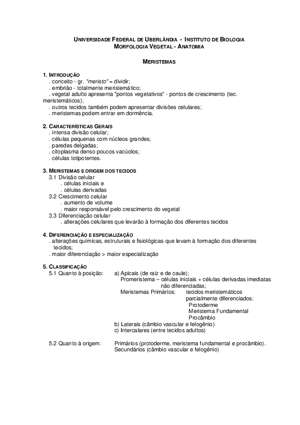 (PDF) UNIVERSIDADE FEDERAL DE UBERLÂNDIA -INSTITUTO DE BIOLOGIA ...