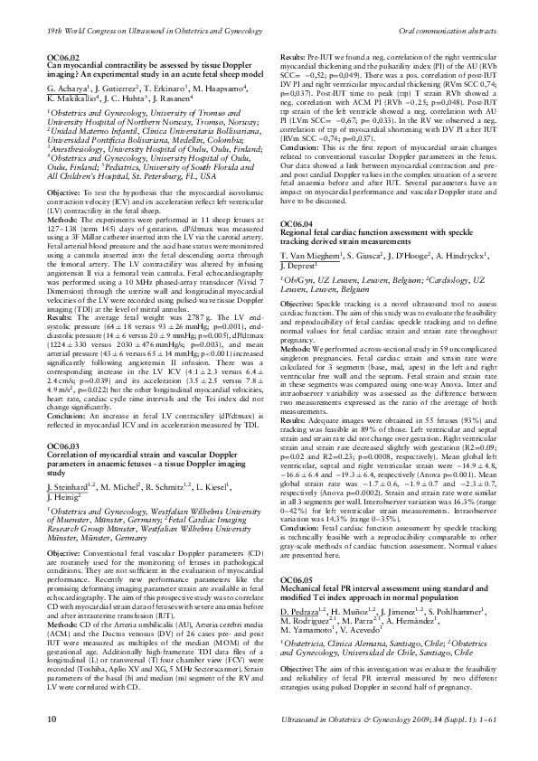 (PDF) OC06.05: Mechanical fetal PR interval assessment using standard ...
