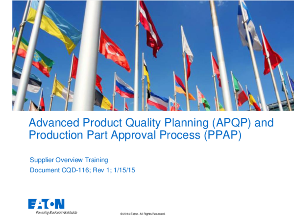 (PPT) Supplier APQP Process Training In depth