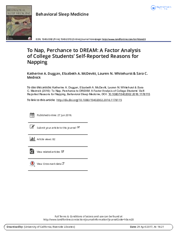 (PDF) To nap, perchance to DREAM.pdf