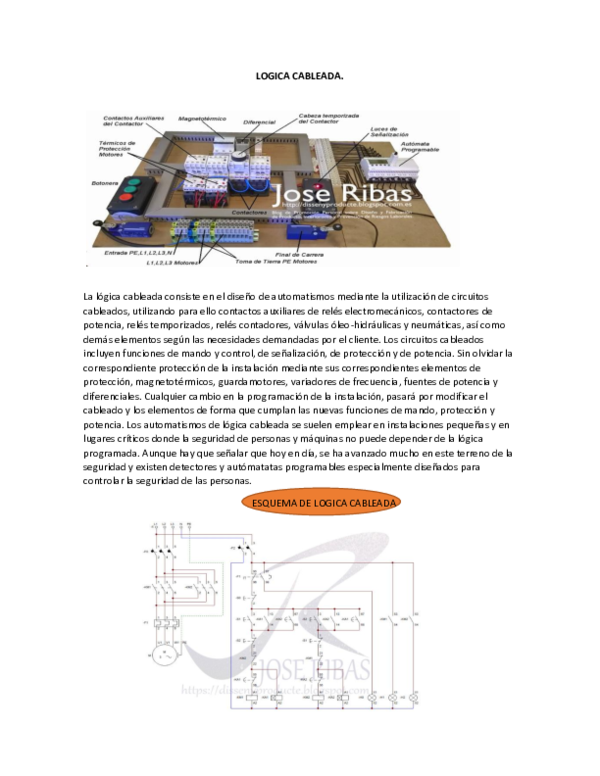 (DOC) LOGICA CABLEADA