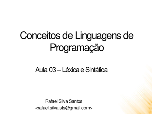 (PDF) Conceitos de Linguagens de Programação