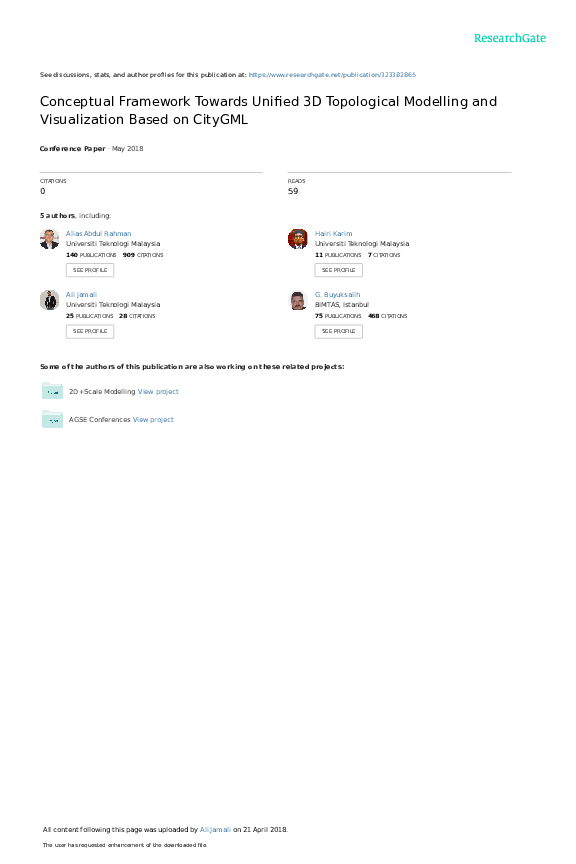 (PDF) Conceptual Framework Towards Unified 3D Topological Modelling and Visualization Based on ...