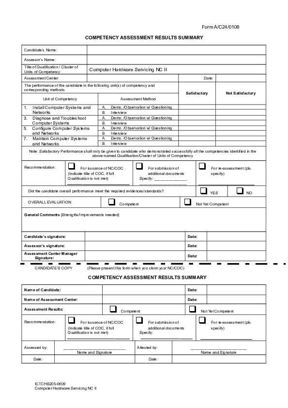 Computer Hardware Assessment at Harvey Horton blog