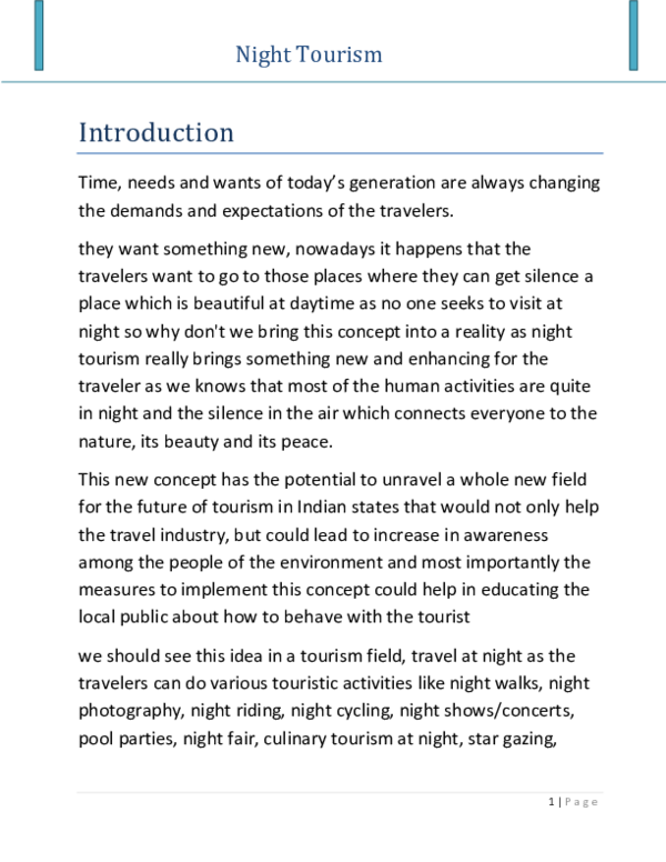 (PDF) Night Tourism