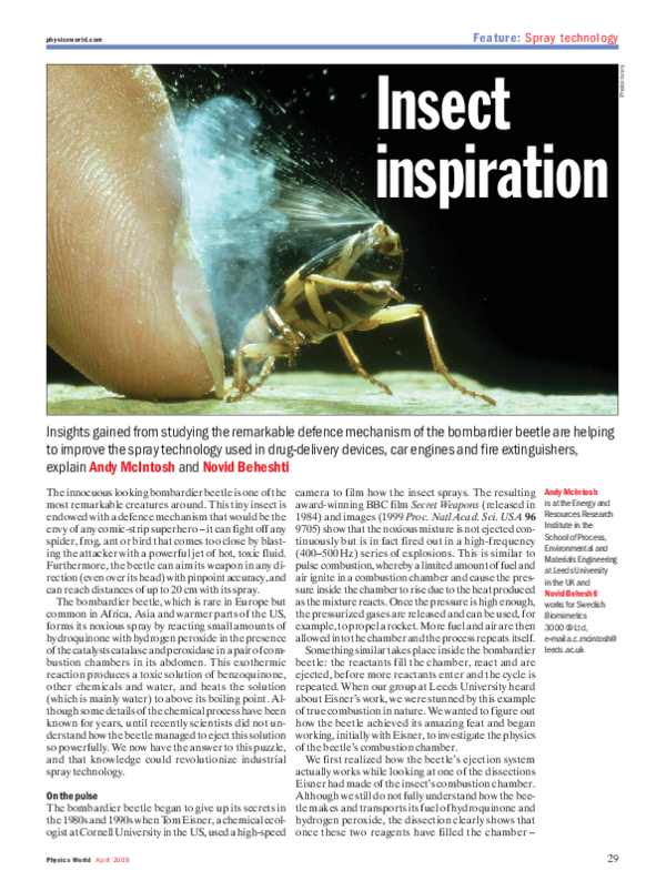 (PDF) Insect inspiration