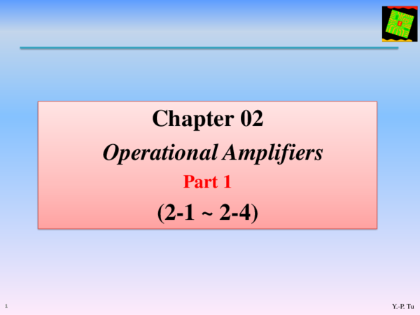 (PDF) Chapter 02 Operational Amplifiers Part 1 (2-1 ~ 2-4