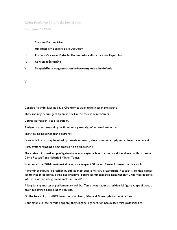 (PDF) V - Shapeshifters - a generation in-between, rulers by default