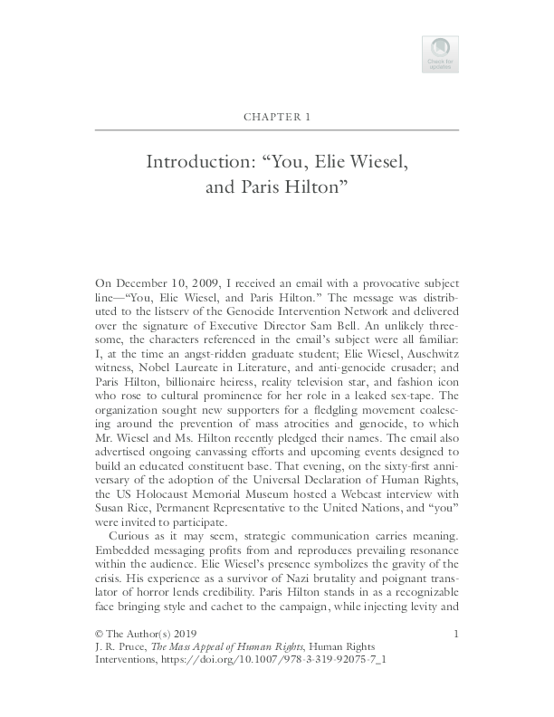 (PDF) "Introduction," The Mass Appeal of Human Rights