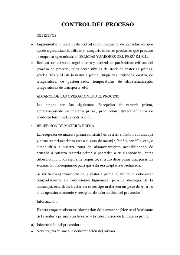 (DOC) CONTROL DEL PROCESO