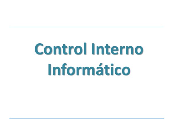 (PDF) Control Interno Informático