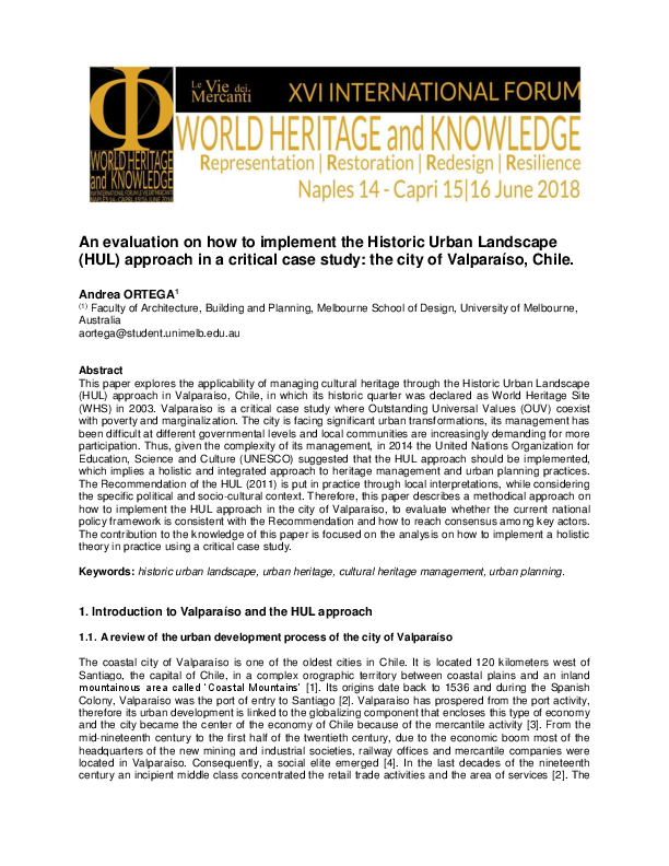 (PDF) An evaluation on how to implement the Historic Urban Landscape ...