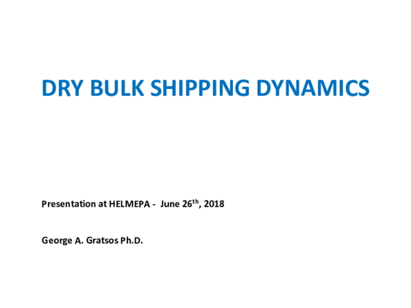 (PDF) DRY BULK SHIPPING DYNAMICS