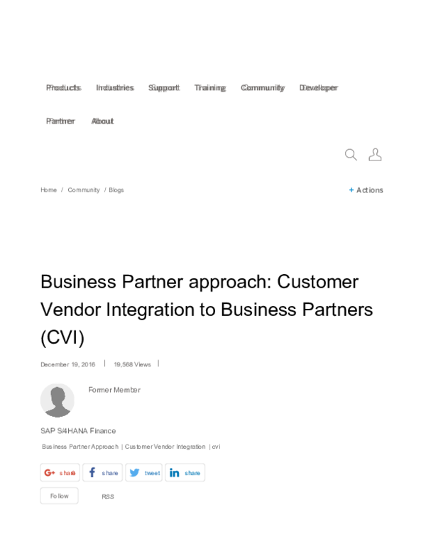 (PDF) Businesss Partner Approach