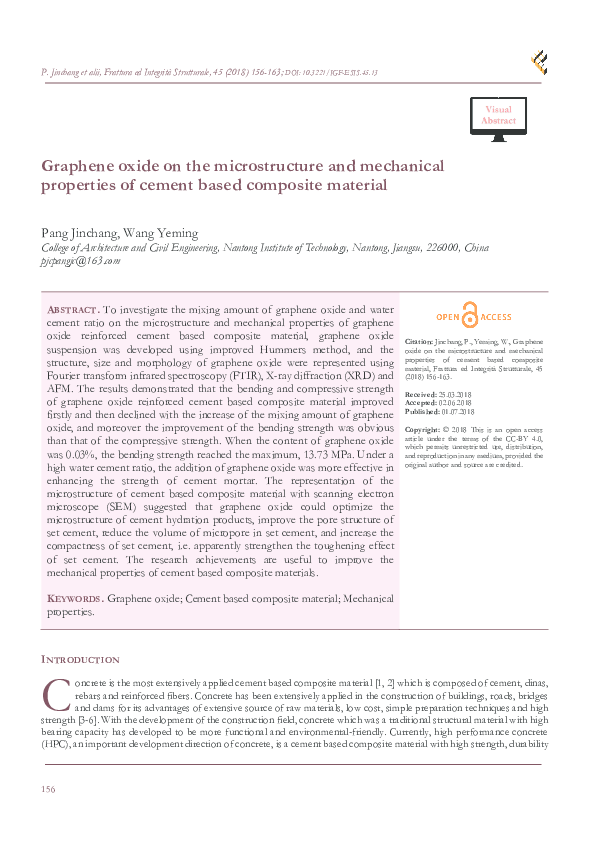 (PDF) Graphene oxide on the microstructure and mechanical properties of ...