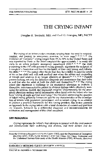 (PDF) The crying infant