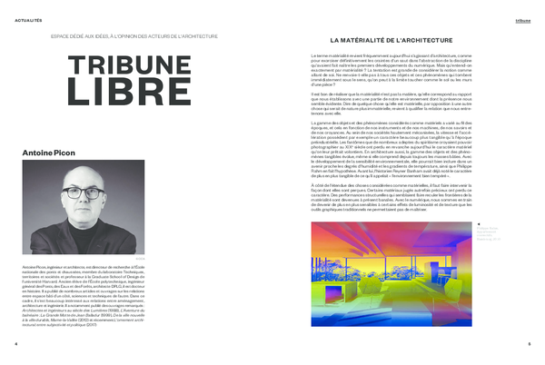 (PDF) Antoine Picon, "La matérialité de l'architecture", ArchiSTORM, n ...