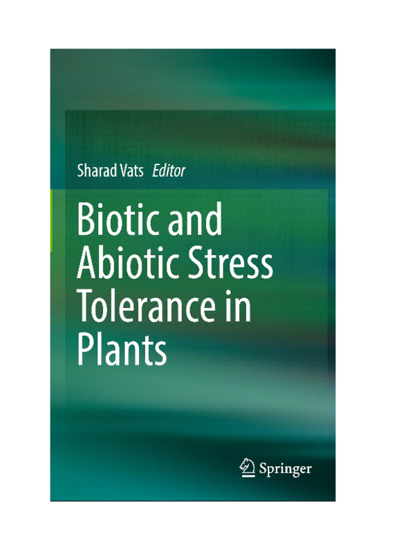 (PDF) Biotic and Abiotic Stress Tolerance in Plants | sharad vats - Academia.edu