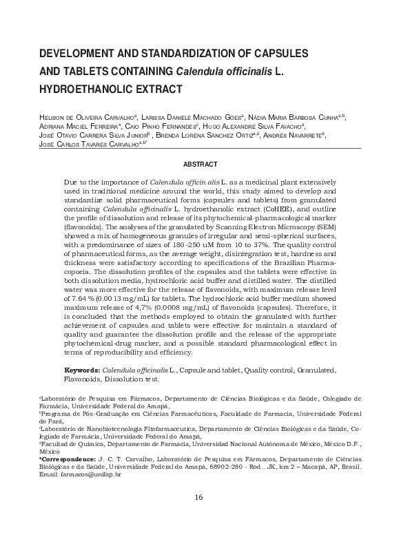 (PDF) DEVELOPMENT AND STANDARDIZATION OF CAPSULES AND TABLETS ...