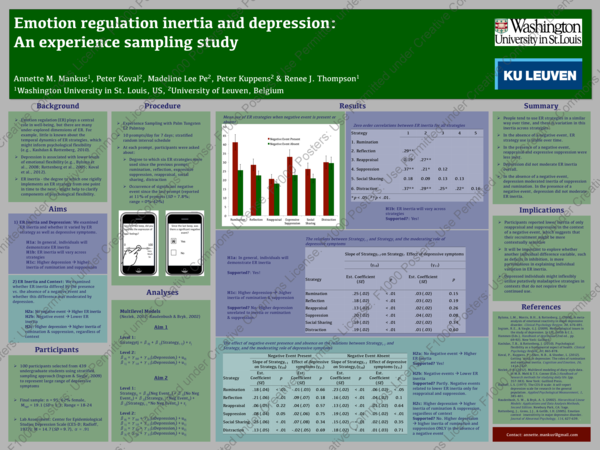 (PDF) Emotion regulation inertia and depression: an experience sampling ...
