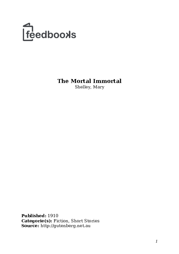 (PDF) The Mortal Immortal