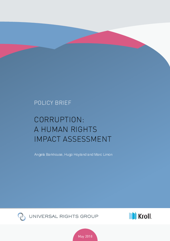 (PDF) Corruption: A human rights impact assessment