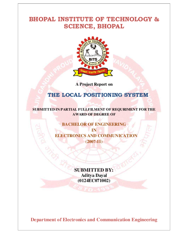 (PDF) Local Positioning System